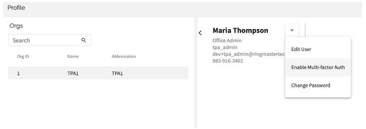Setting Up Multi-Factor Authentication in Ringmaster – Ringmaster Technologies