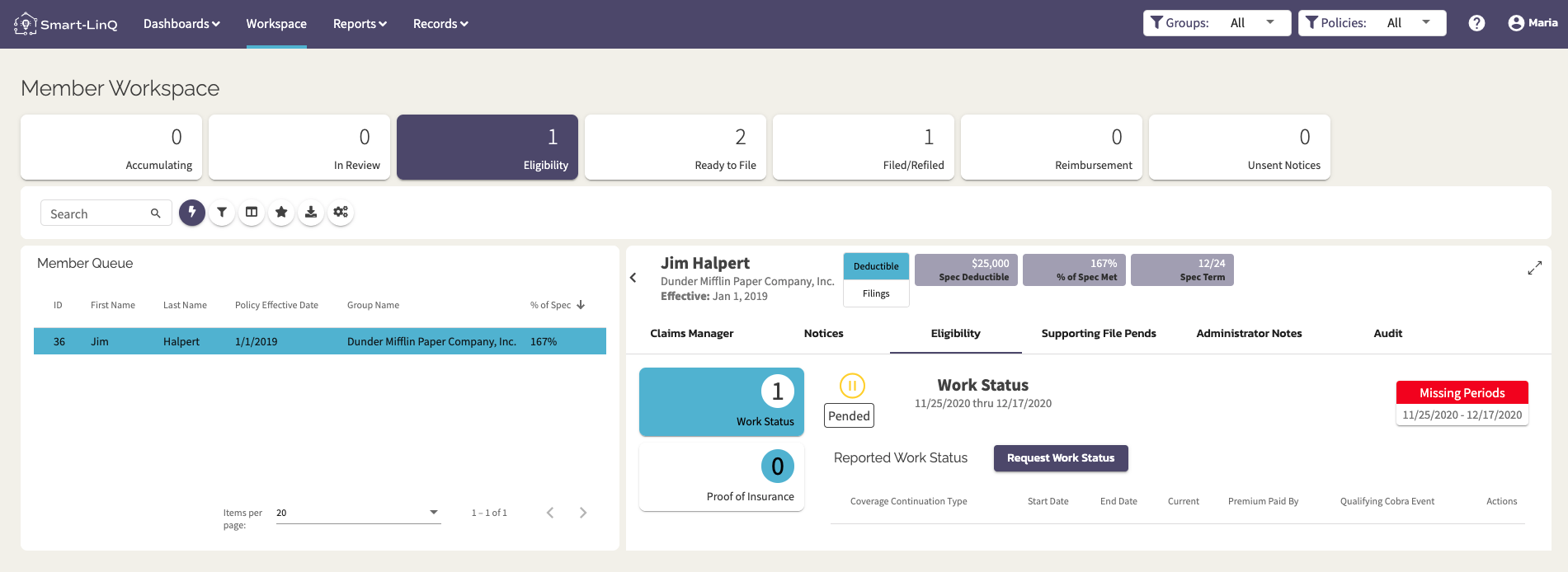 Request Work Status from Group in Smart-LinQ – Ringmaster Technologies