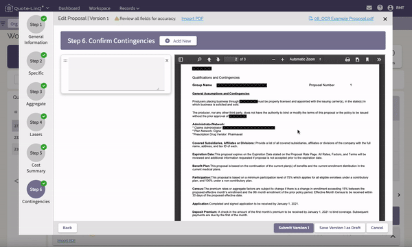 July 2024 Release | Proposal Versioning - Carrier/MGU Experience – Ringmaster Technologies