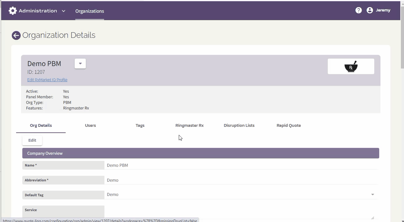 RingmasterRx PBM Rapid Quote Guide – Ringmaster Technologies