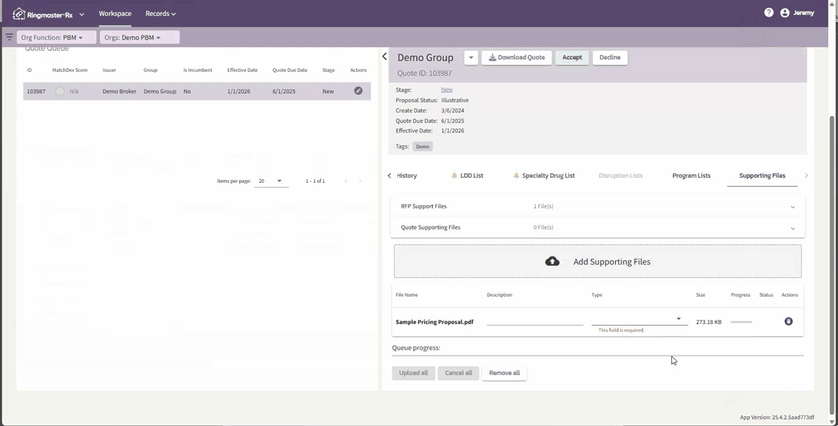 Uploading Supporting Files – Ringmaster Technologies