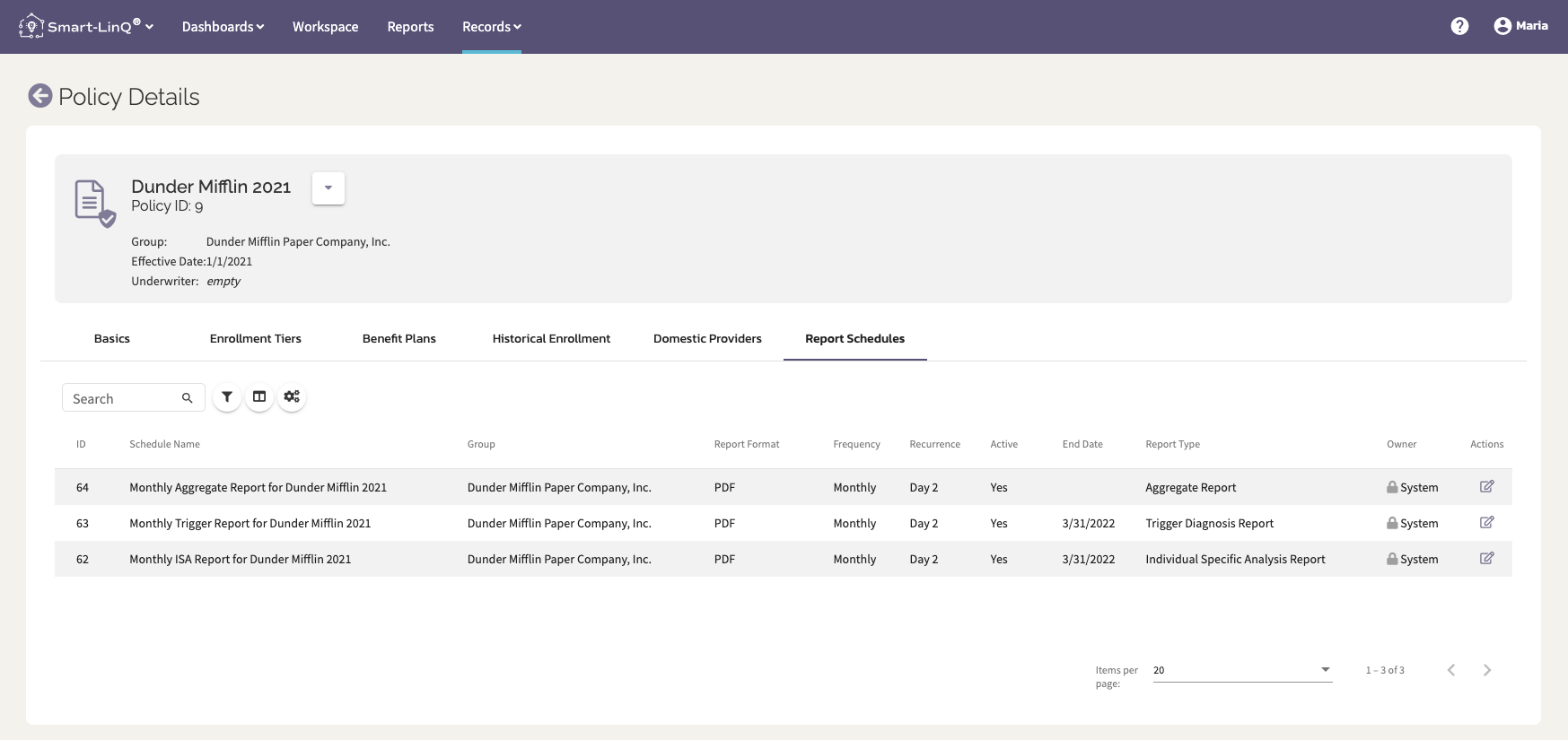 Smart-LinQ Report System Schedules – Ringmaster Technologies